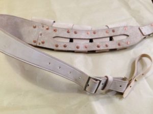 UK 1903 Pattern Leather Cavalry Bandolier 5 Five Pocket - REPRO. JAWA ...