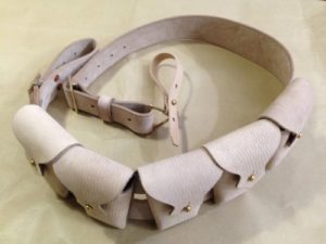 UK 1903 Pattern Leather Cavalry Bandolier 5 Five Pocket - REPRO. JAWA ...