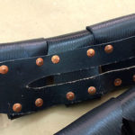 UK 1903 Pattern Leather Cavalry Bandolier - BLACK - Allmadeups