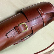 "NEW" WWII GERMAN LEATHER SNIPER SCOPE CASE - Two-Tone Dark Brown ...