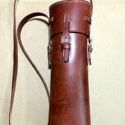 "NEW" WWII GERMAN LEATHER SNIPER SCOPE CASE - Two-Tone Dark Brown ...