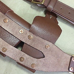 UK 1903 Pattern Leather Cavalry Bandolier - 5 Pocket JAWA COSTUME ...