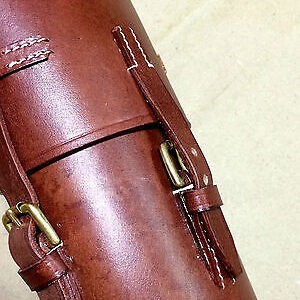 WWI & WWII LEATHER SNIPER SCOPE CASE - BROWN "Custom-Made" - Allmadeups