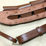 RIGHT SHOULDER UK 1903 Pattern Leather Cavalry Bandolier - 5 Pocket ...