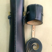 WWII GERMAN LEATHER SNIPER SCOPE CASE - BLACK - Allmadeups