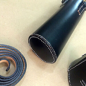 WWII GERMAN LEATHER SNIPER SCOPE CASE - BLACK - Allmadeups