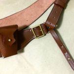 RIGHT SHOULDER UK 1903 Pattern Leather Cavalry Bandolier - 5 Pocket ...